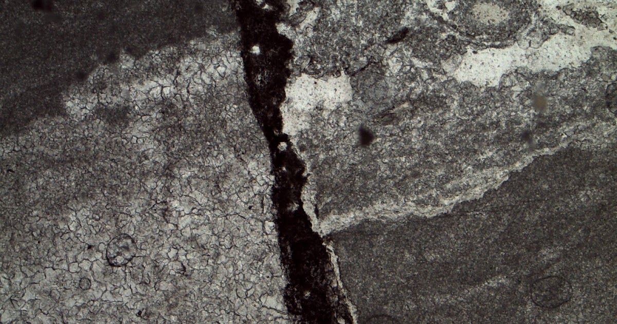 Rapid Uplift: Photomicrograph- Micro Fault Displacing Proterozoic ...
