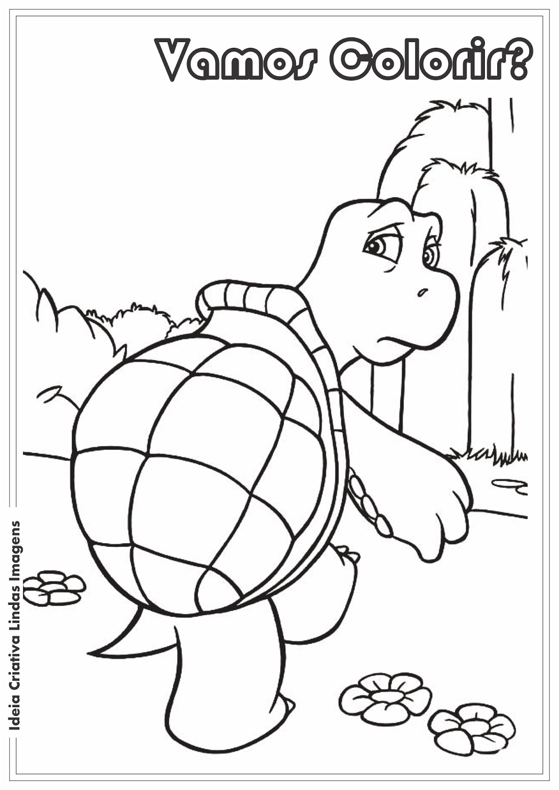 Os Sem-Floresta - Verne desenho para colorir