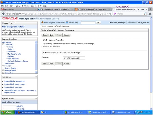 LOADRUNNER TIPS&TRACKS: How to set thread pool in weblogic