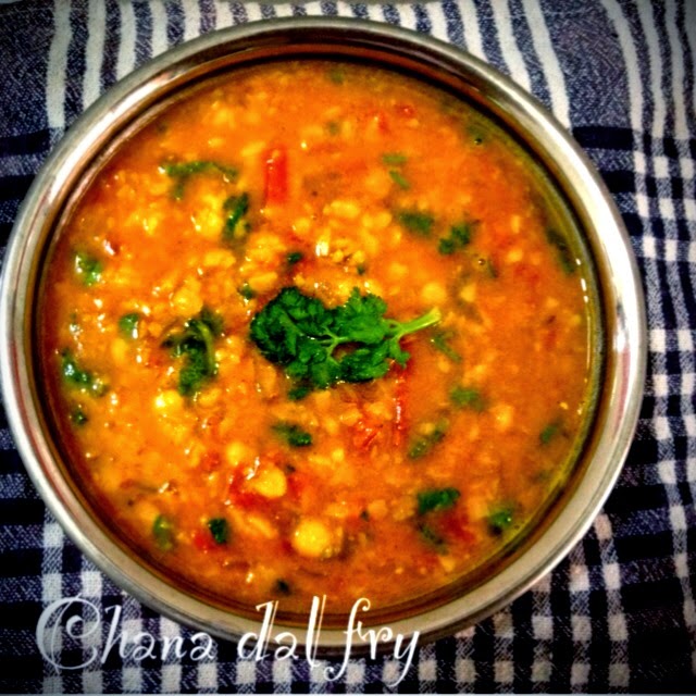 Only Indian Food: Chana dal masala - chana dal fry.