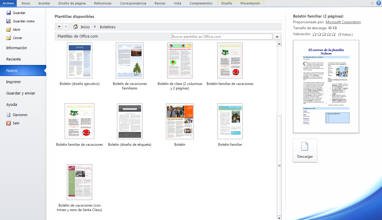 ARMAGEDON: MICROSOFT OFFICE_bulletins et brochures MODÈLES WORD OFFICE