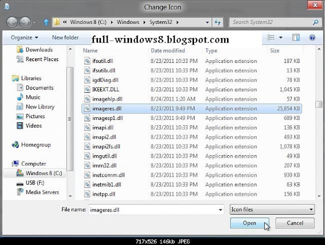 Tips And Trick Windows 8: How to Change a Library Icon in Windows 8
