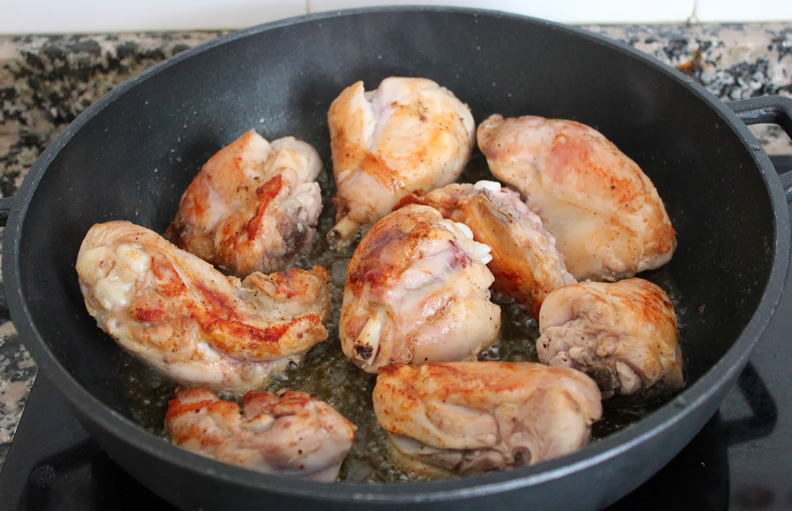 Cocinar es vivir y Bordar también: Pollo con calabaza y champiñones ...