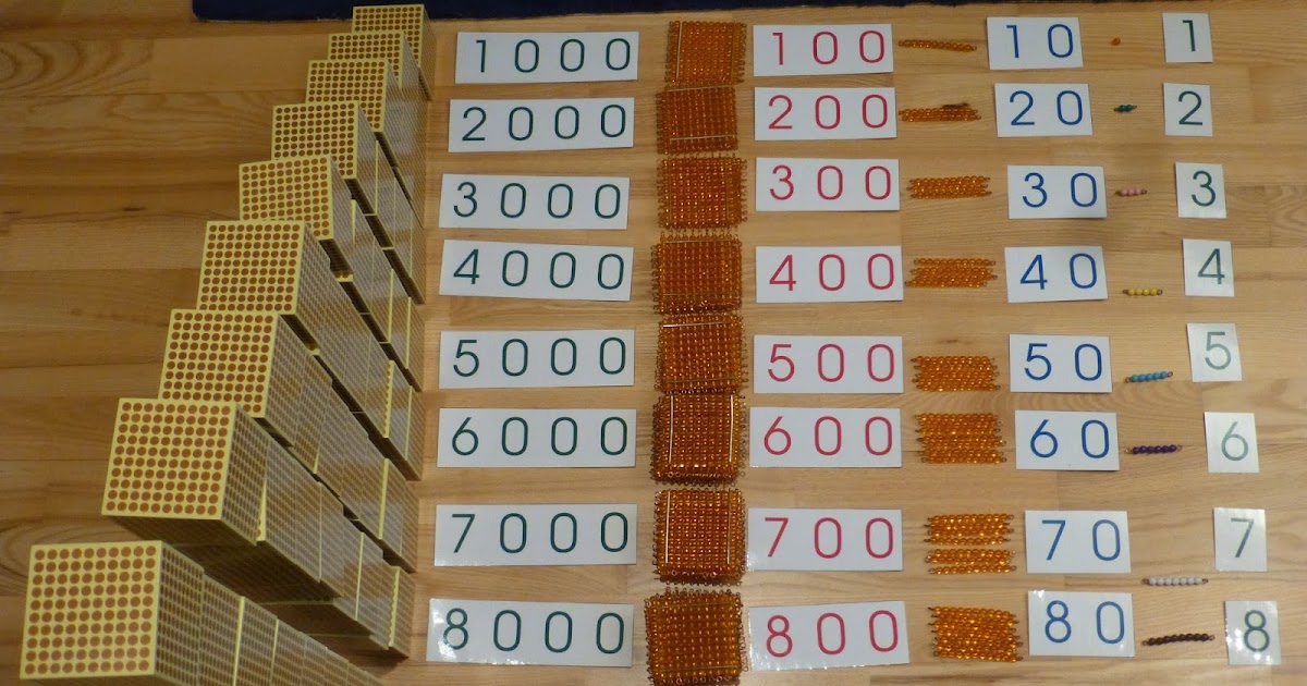 Family FECS: Montessori Activity: The 45 Layout – Beads & Large Numbers ...