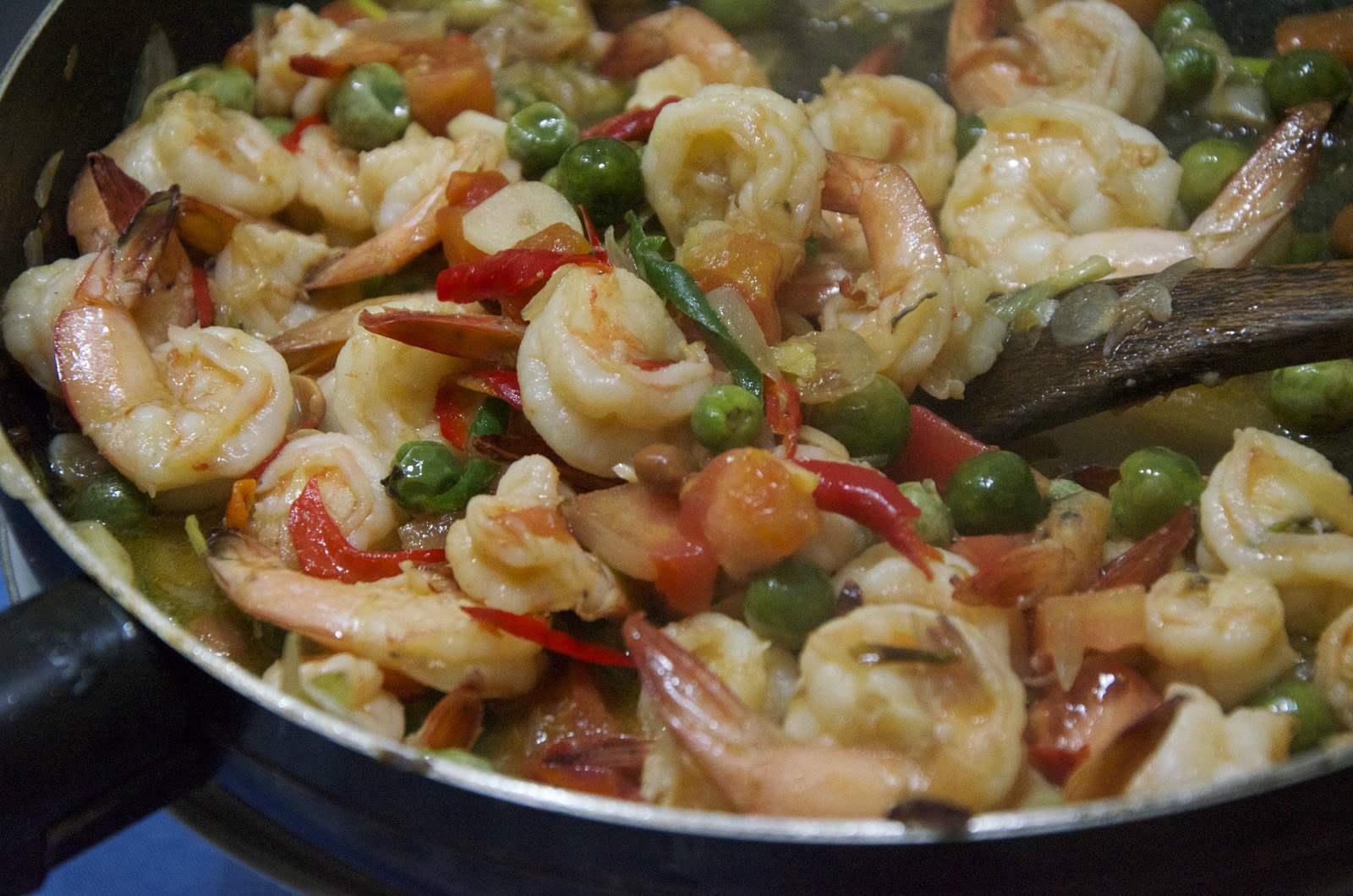 Indonesian Medan Food: Tauco Udang Medan ( Prawn stir fry with ...