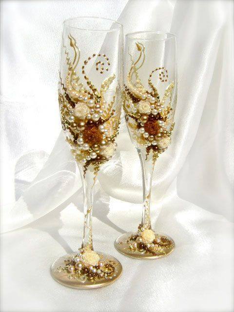 Aprende cómo decorar copas de boda de forma bonita y fácil ~ Mimundomanual