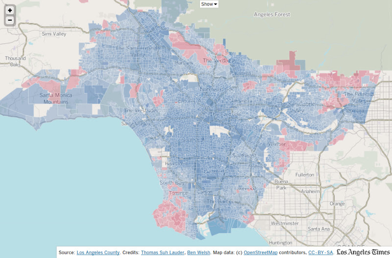 California Claire: How Los Angeles and Orange County voted