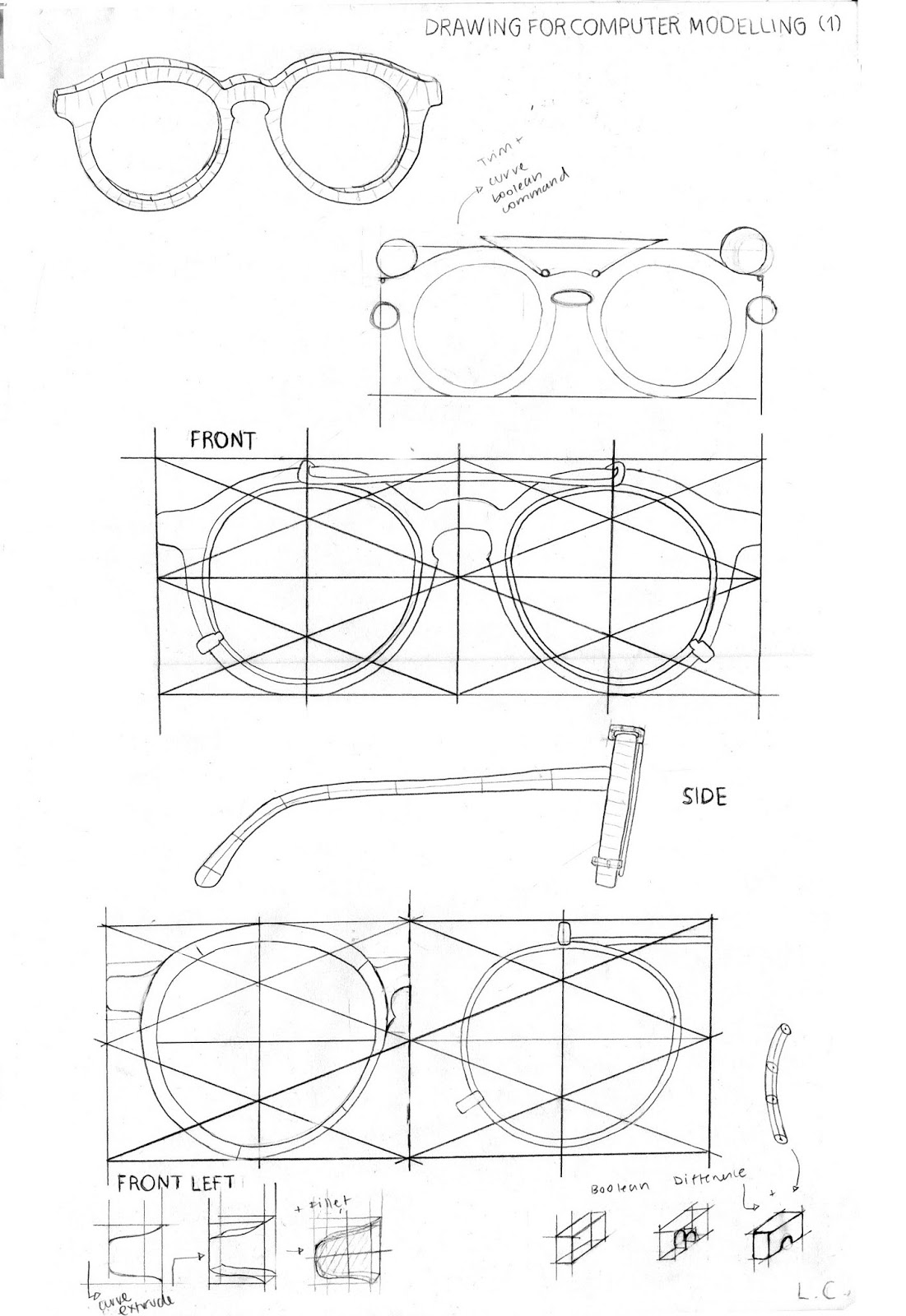 ELDS 205: Computer Aided Product Design: Lucia Cozzi: Week 5 - Sunglasses