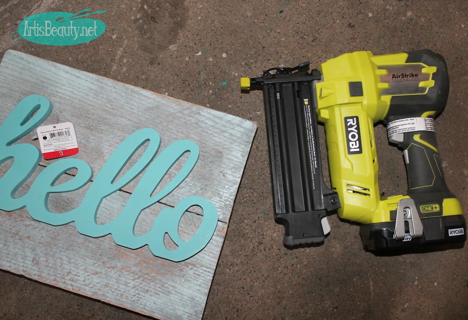 ART IS BEAUTY: Super Easy "HELLO" Spring Pallet Art