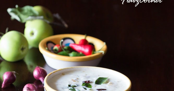 Green Apple In Yogurt Sauce/ Apple Pachadi
