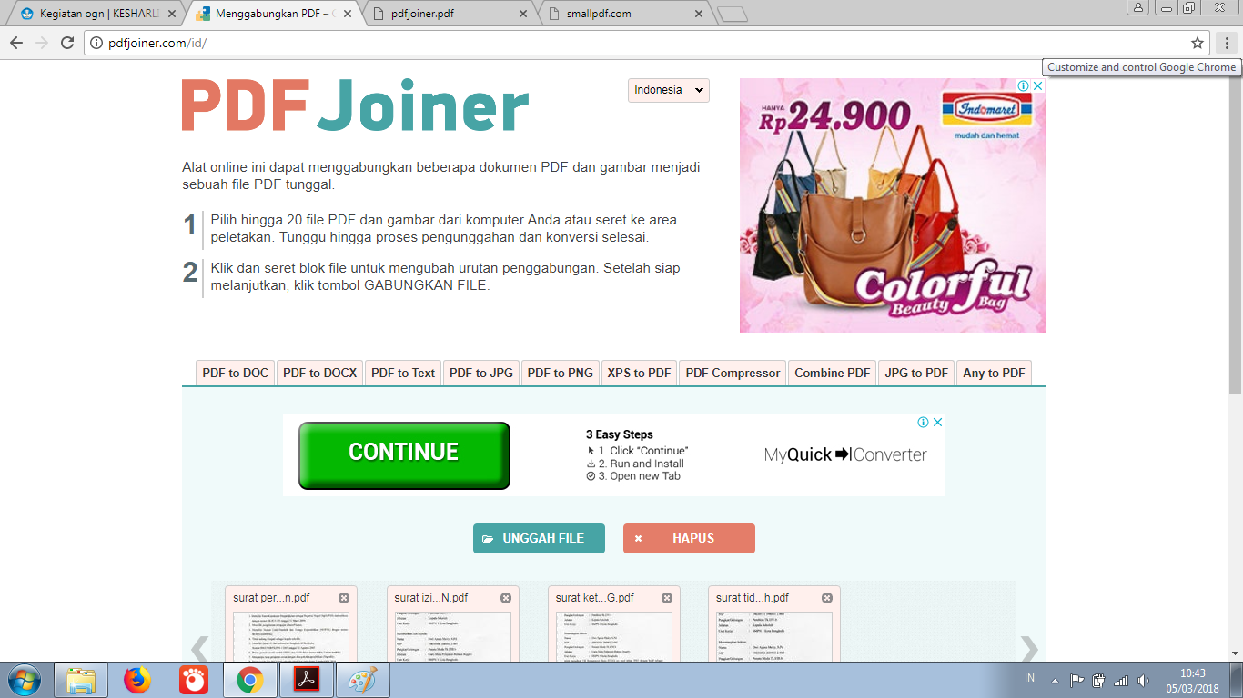 PDFJoiner Aplikasi untuk Menggabungkan Dokumen PDF secara Online dan Gratis - Dwi Apura Meity