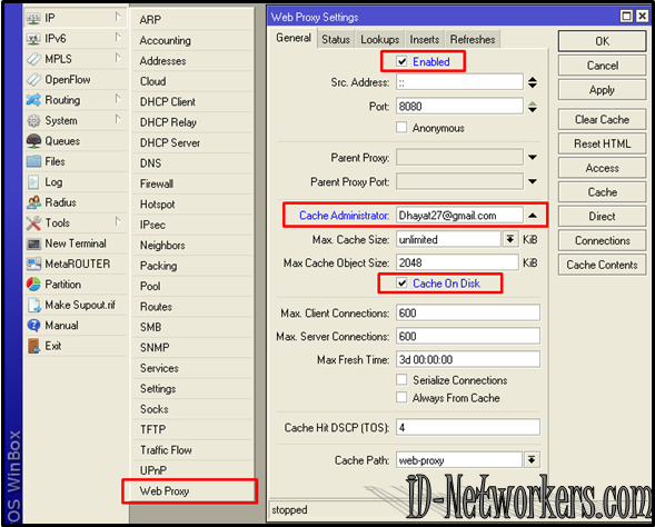Cara Konfigurasi Web Proxy Pada Mikrotik Nur Hidayat