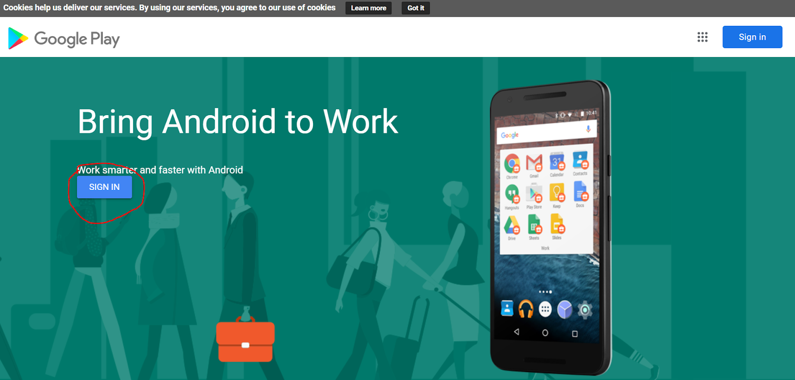 Android enterprise work profile