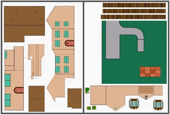 PAPERMAU: The Simpsons - Simpsons House Paper Model - by Papercraft ...