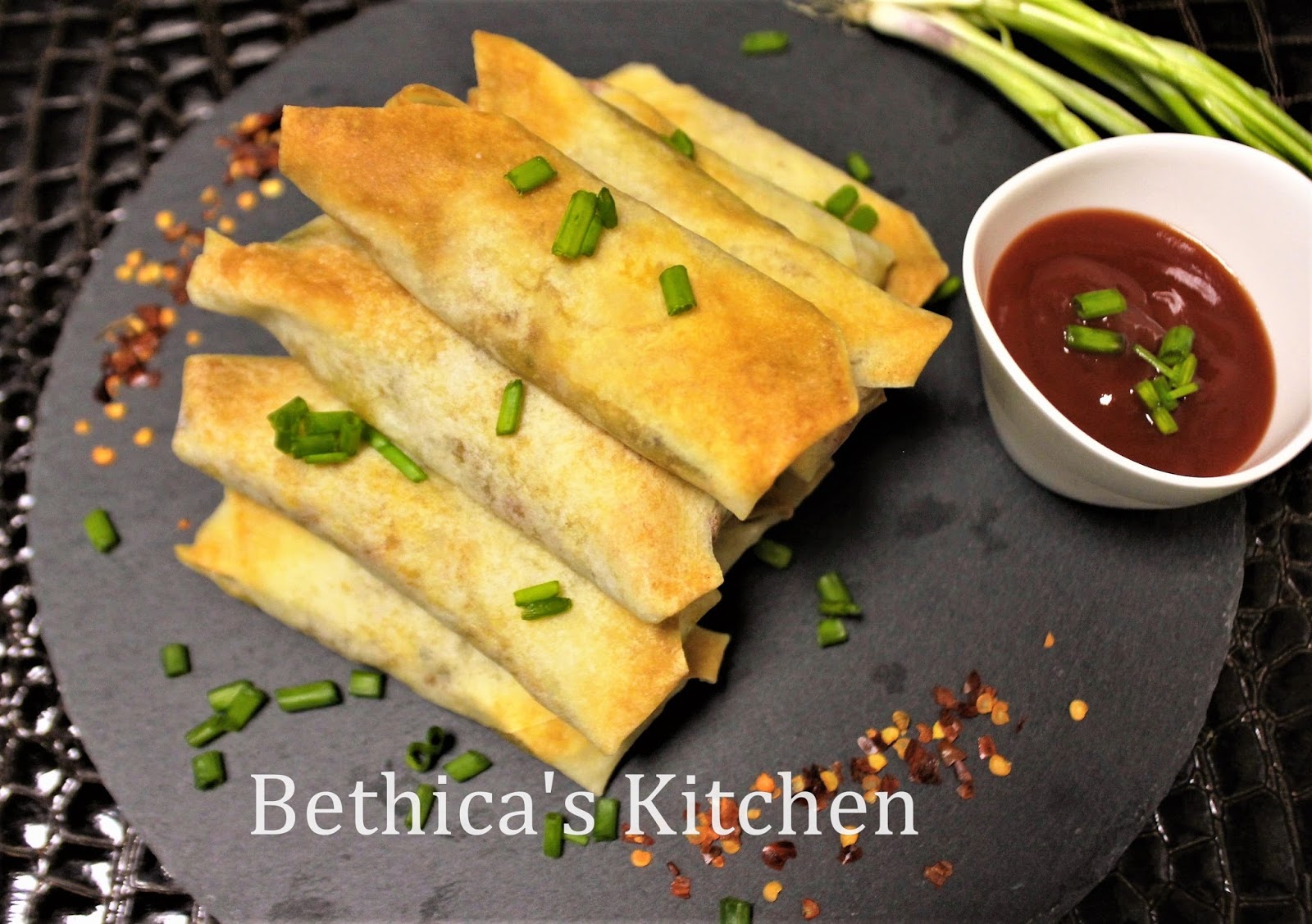 Bethica's Kitchen Flavours: Baked Veggie Spring Rolls with Indian ...