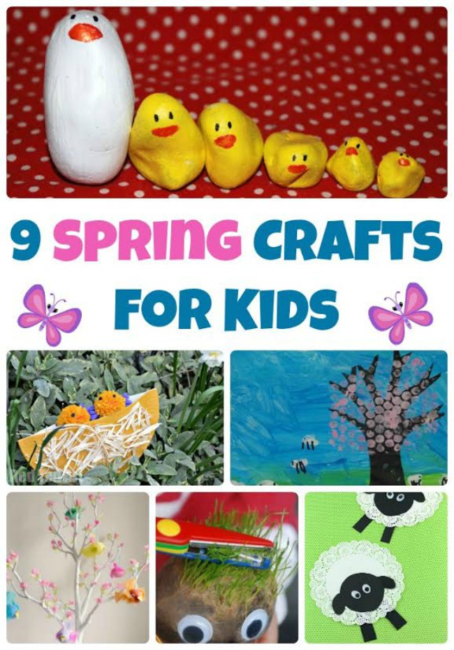 9 Spring Crafts for Kids - Messy Little Monster