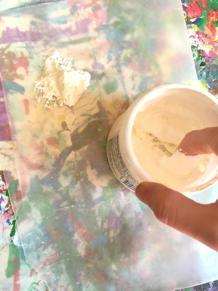 Mini Monets and Mommies: Color-Mixing with Marshmallow Finger Paint