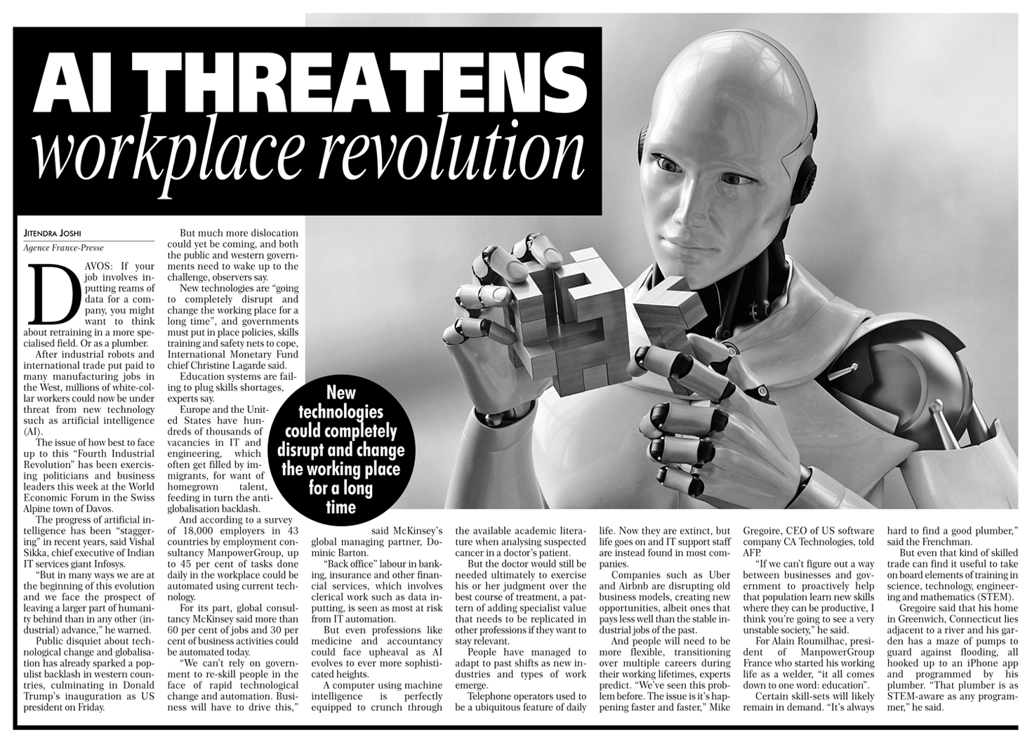 FYI@Librarian: AI Threatens workplace revolution