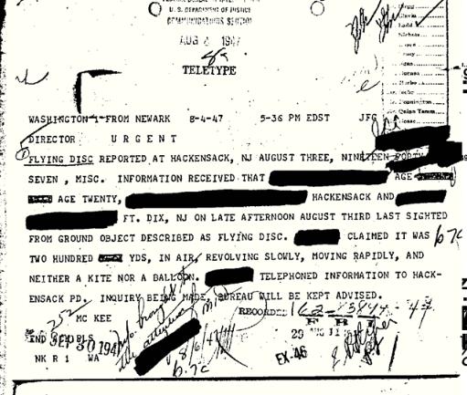 Documentos Desclasificados del FBI: La Tierra ha Sido Visitada por ...