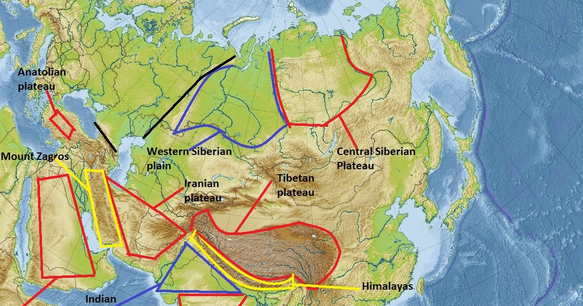 West Siberian Plain Map