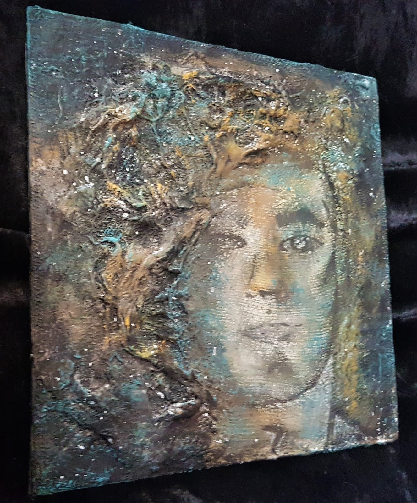 Barnsley Crafter: Mixed Media Acrylic Portrait