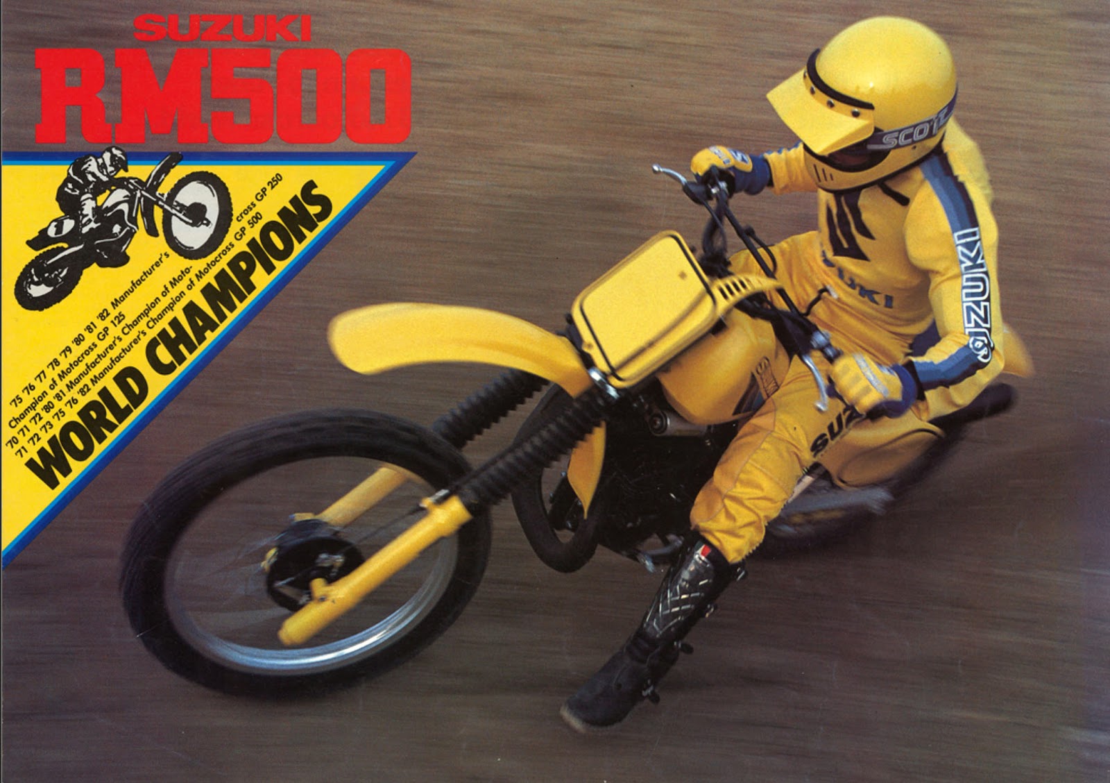 Racing Cafè: Vintage Brochures: Suzuki RM 500 1983 (Usa)