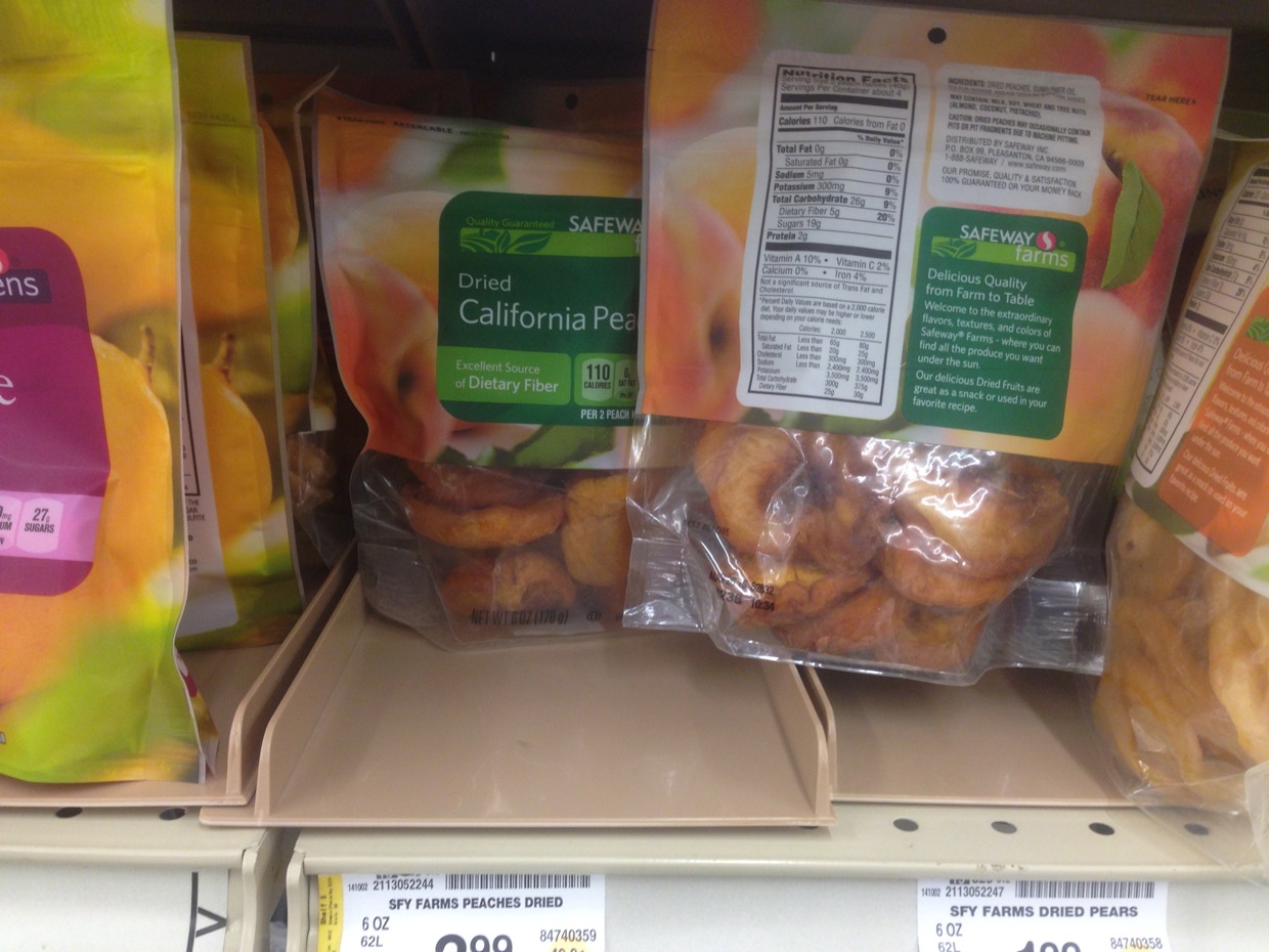 Healthy Grocery: Dried California Peaches, Safeway Farms, 6 oz - Safeway