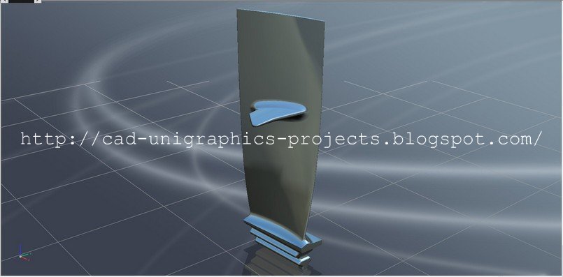 CAD designs by Ivan: Jet engine compressor fin with horizontal ...