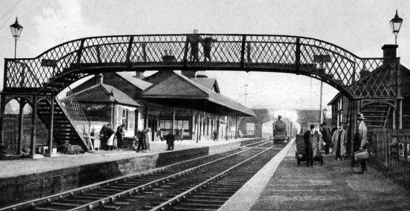 Tour Scotland: Old Photographs Railway Station Annan Scotland