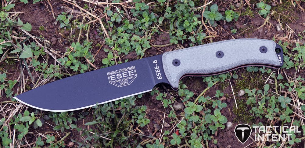 Tactical Gear: ESEE 6P Survival Knife with Desert Brown Molded Polymer ...