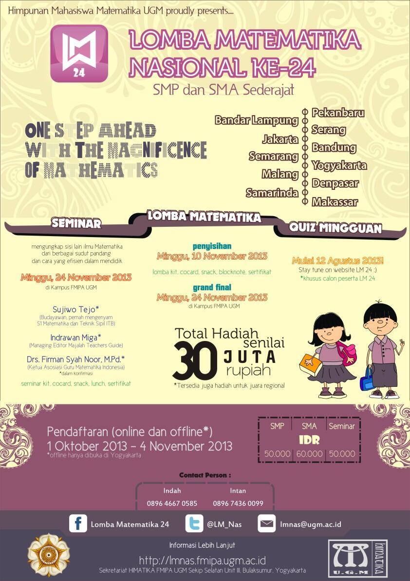 Lomba Matematika Tingkat Nasional SMPdan SMA sederajat | Jesaba News Portal