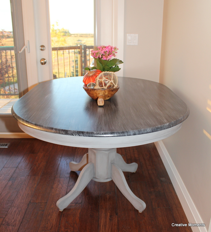 Ebony and Grey Dining Table