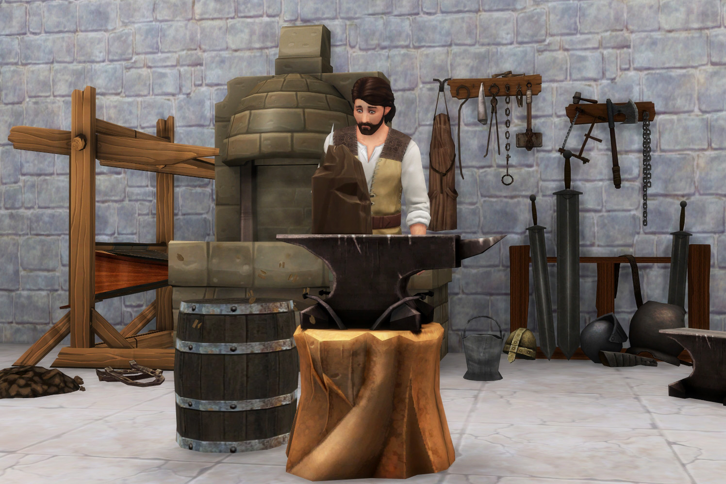 TS4: Blacksmith Set | History Lover's Sims Blog