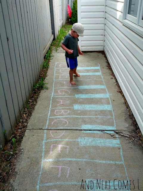 Giant Chalk Keyboard: Outdoor Music Activity for Kids | And Next Comes ...