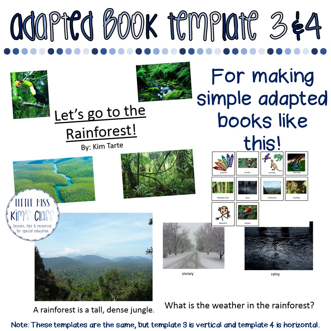Little Miss Kim's Class: FREE Editable Adapted Book Templates for ...
