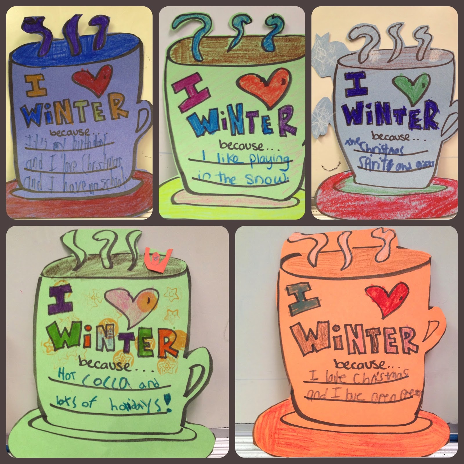 Ms. C's Artroom: I ::heart:: Winter Mug Art