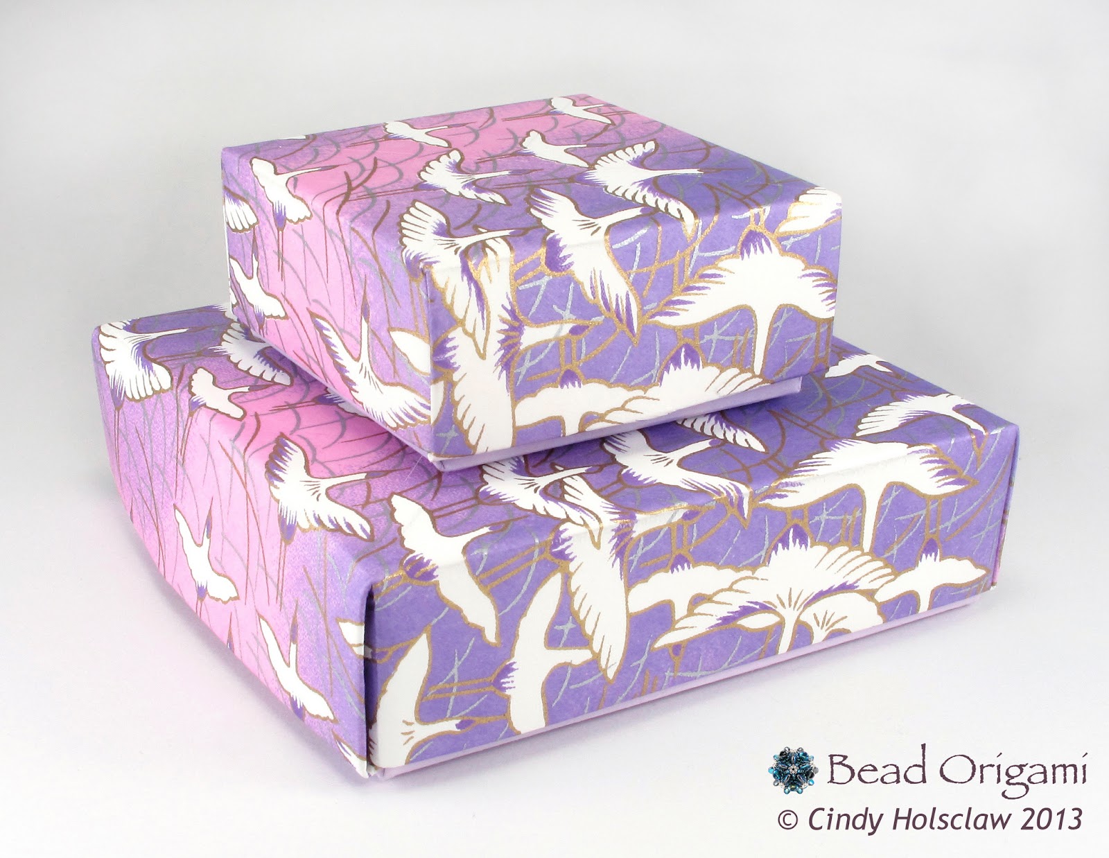 Bead Origami: Origami Interlude: Larger Masu Boxes