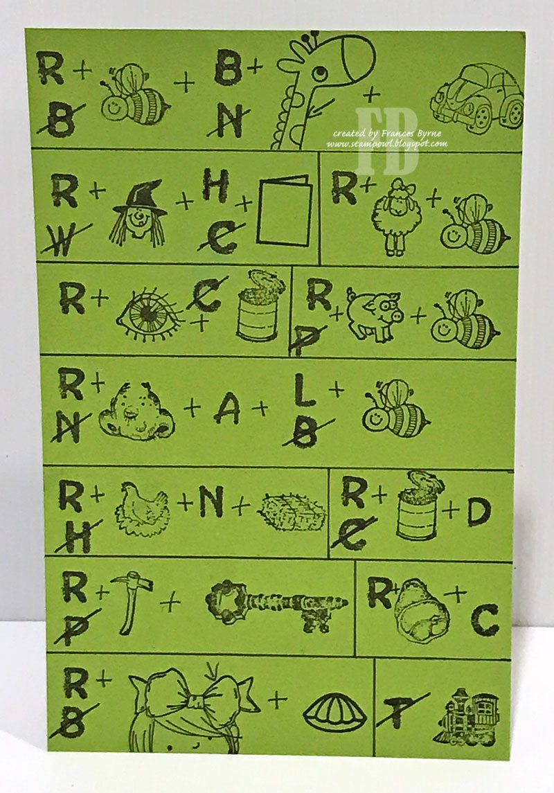 StampOwl's Studio: Rebus - Names Starting with R