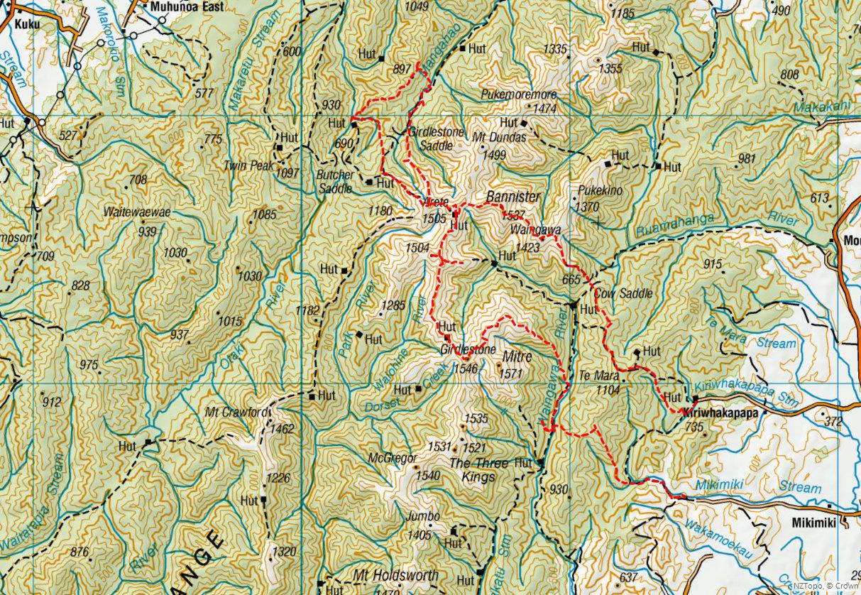 Biking and tramping trip blogs: Tararua double crossing