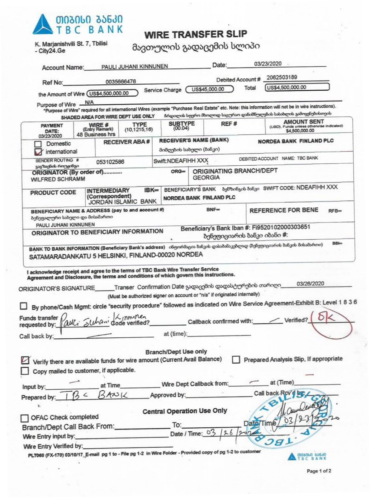 Fwd: Fw: Transfer Application Form