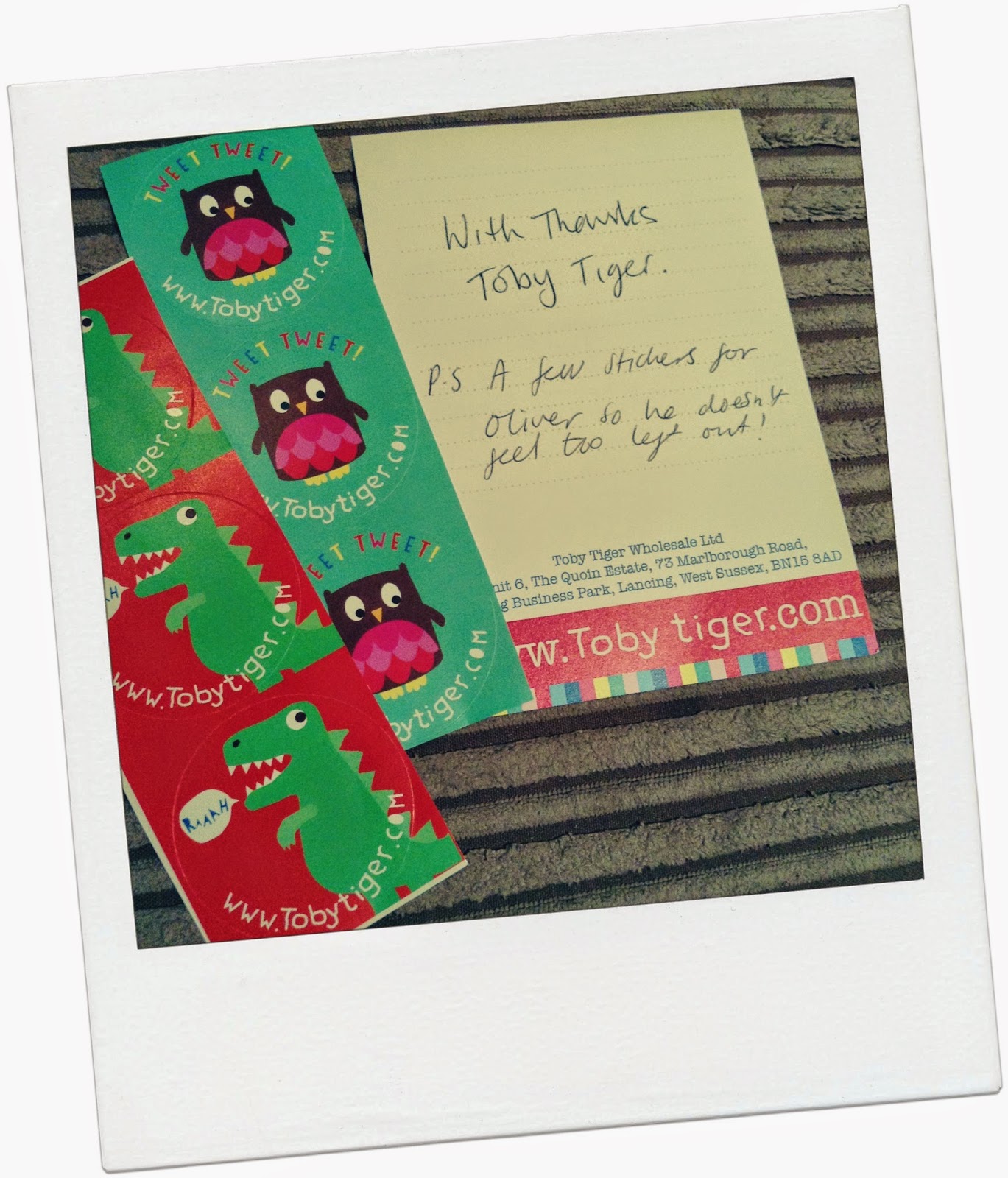 Toby Tiger - hat and mittens review | Mummy Memories