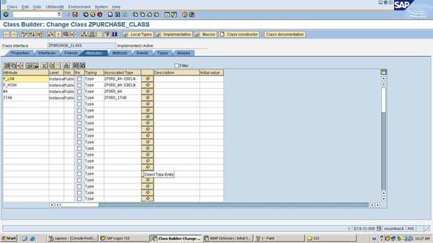 SAP-ABAP: Example for creating Global Class