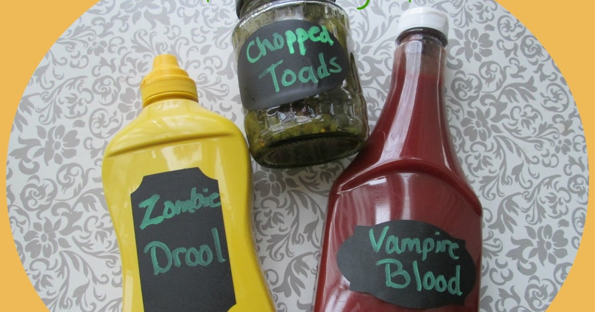 Save Green Being Green: Halloween Party Condiments
