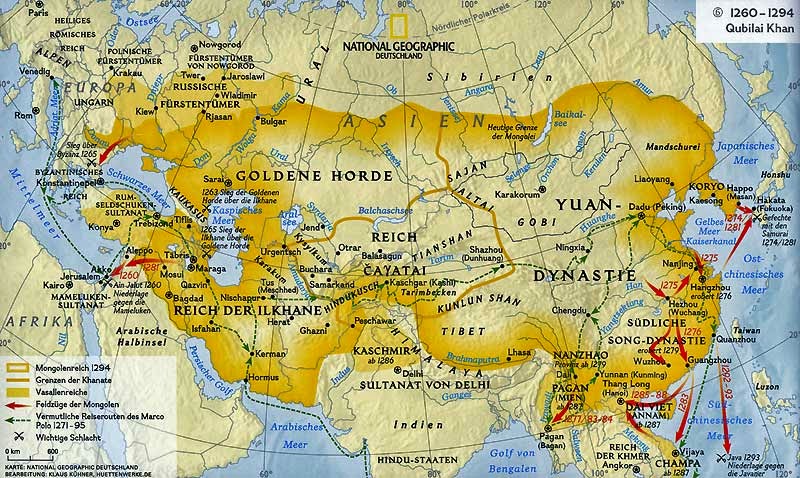 Lo Que Pasó en la Historia: June 14: Kublai Khan destroyed the forces ...