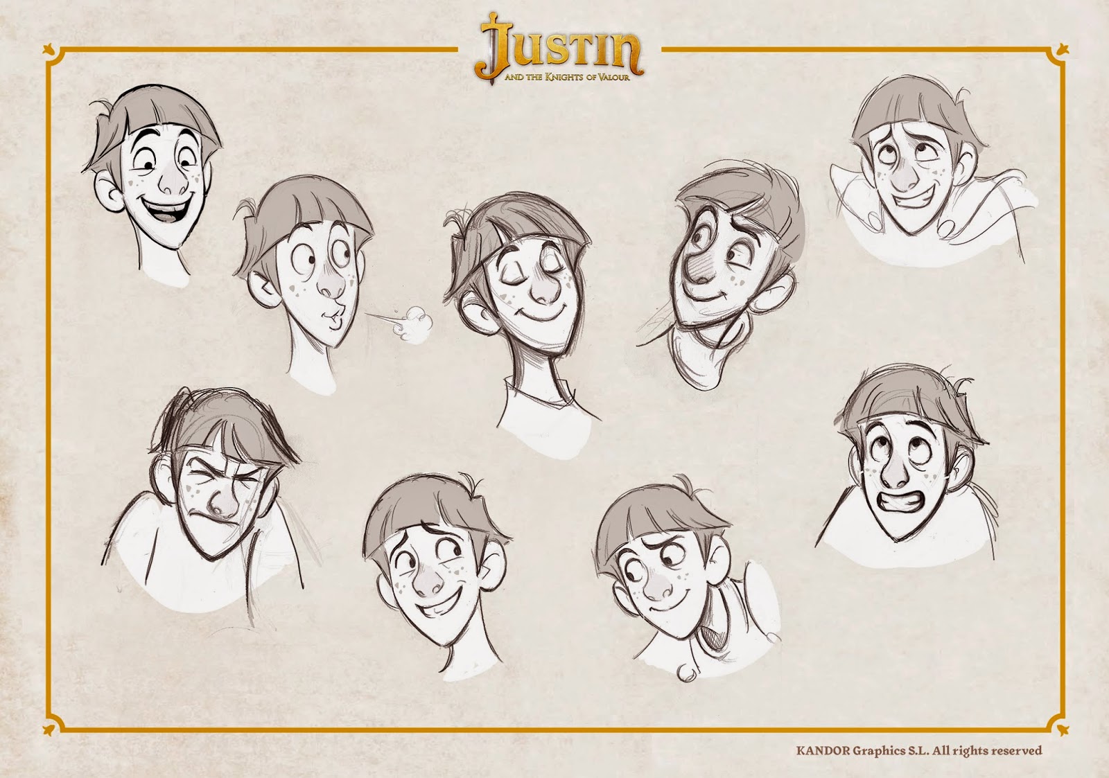OSOKARO: JUSTIN AND THE KNIGHTS OF VALOUR IV: JUSTIN CHARACTER DESIGN