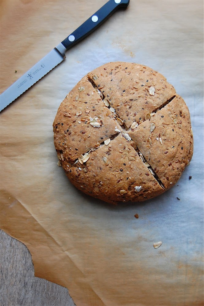 palate/palette/plate: Rustic Four-Seed Bread