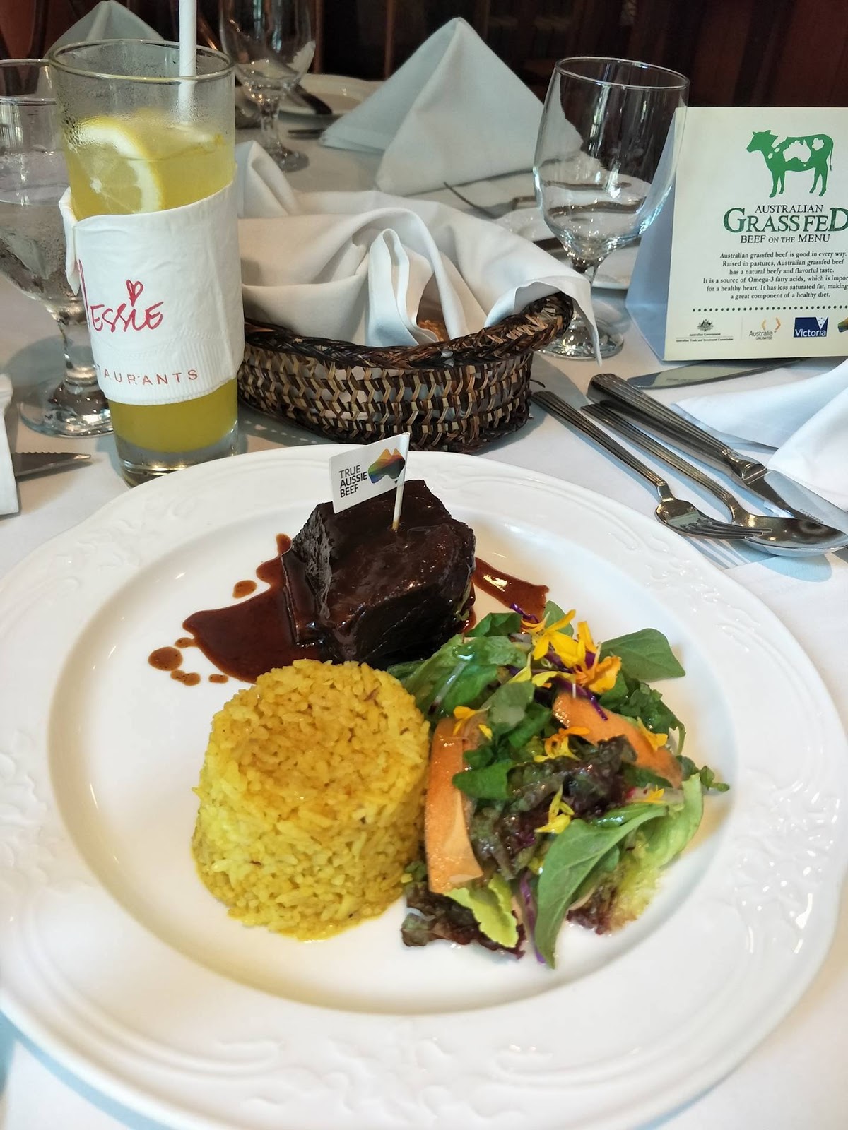 Australian Grass Fed Beef On The Menu