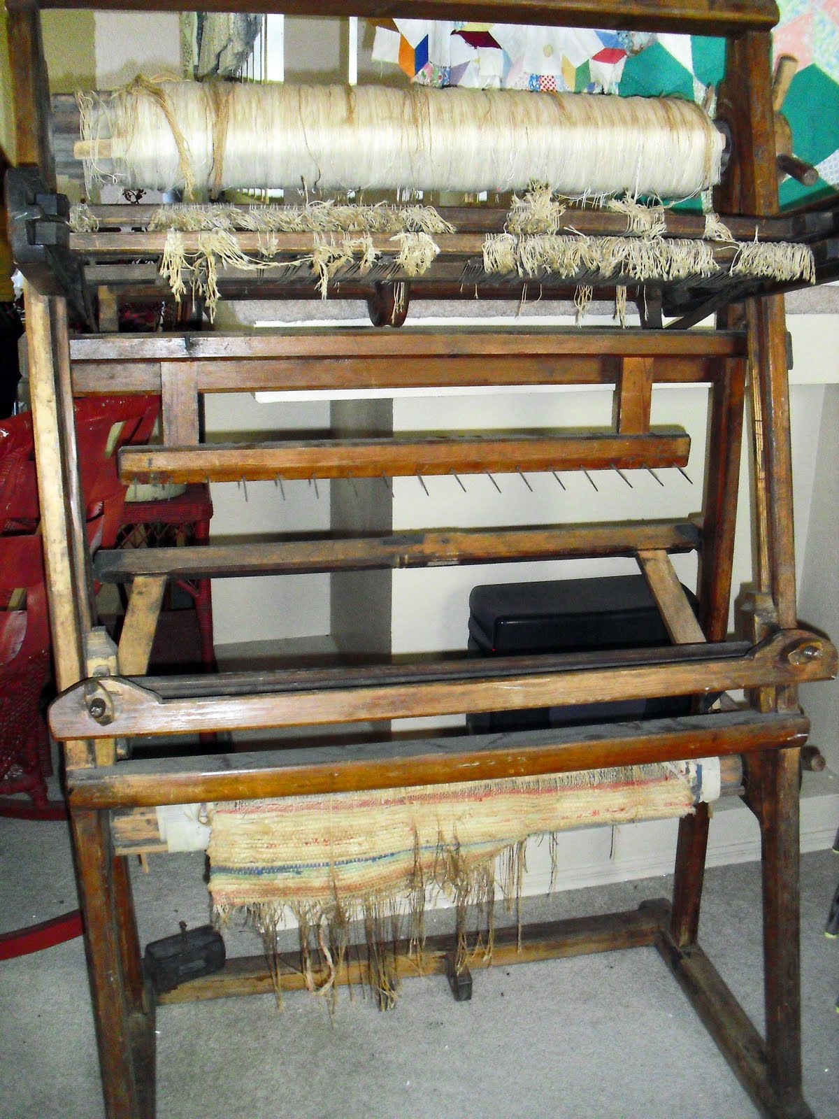 Tangible Daydreams: Old textile equipment at a garage sale