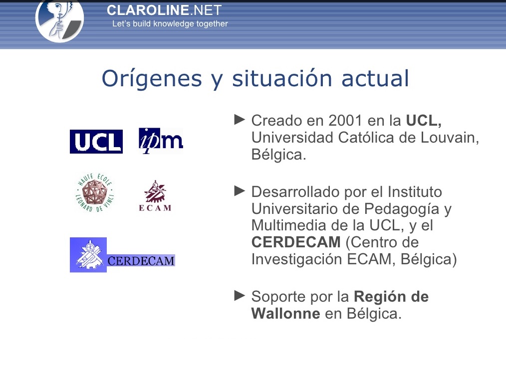 Plataforma Educativa Claroline: Plataforma Claroline - Origen y ...
