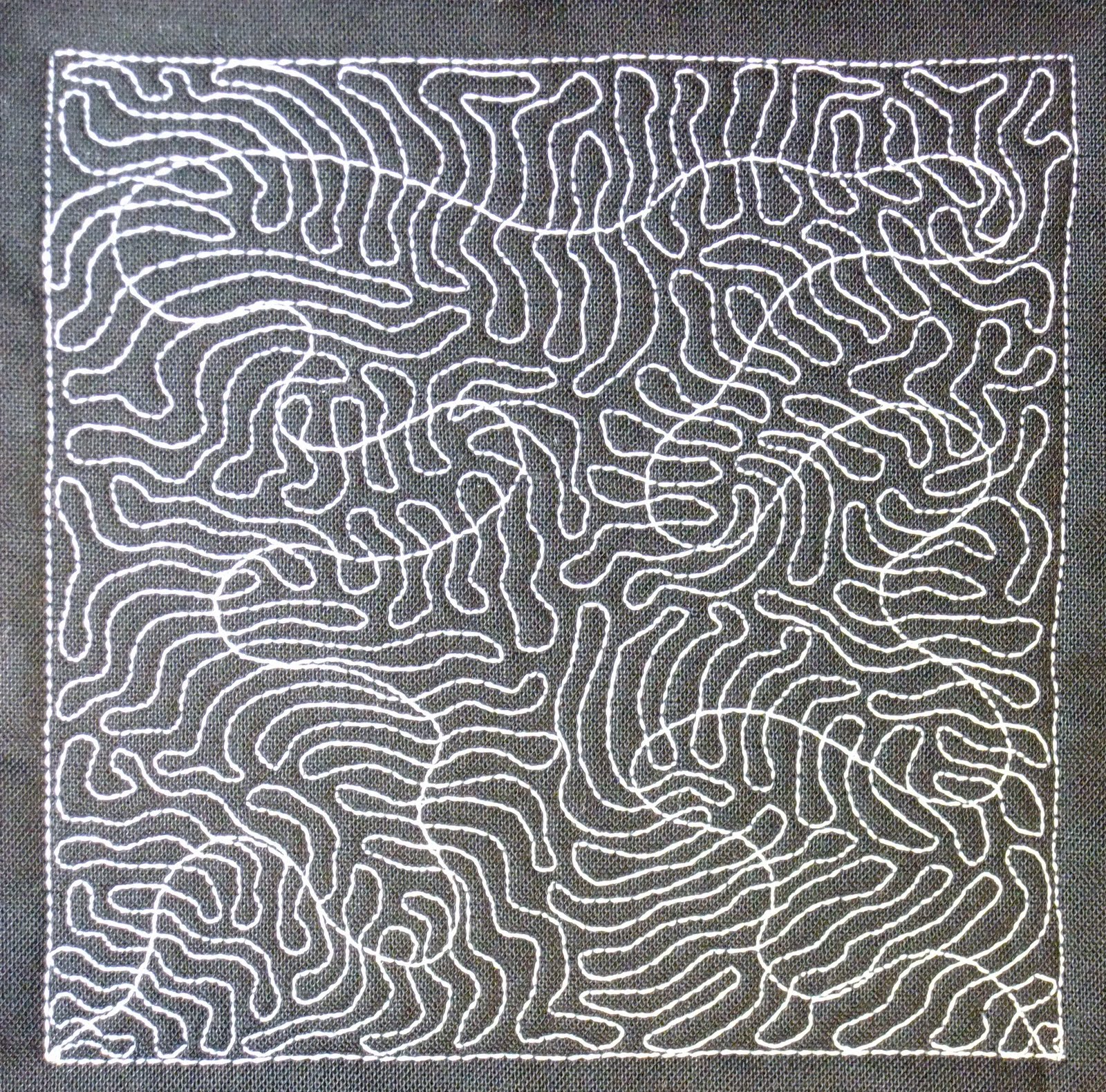 The Free Motion Quilting Project: Day 284 - Double Stippling